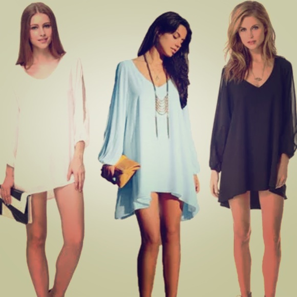 Dresses | Sexy Micro Mini With Long Split Sleeves | Poshmark